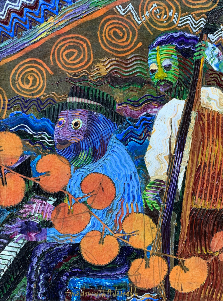 Ray and Pete, 1996 - Acrylic on canvas by Wadsworth Jarrell