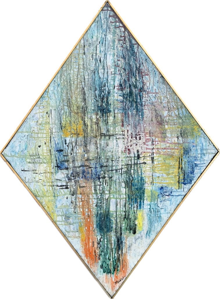 Untitled, circa 1955, oil on shaped canvas by Joseph Meert